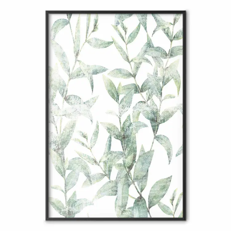 Poster aan de muur Subtiele ruis - botanische compositie met delicate ...