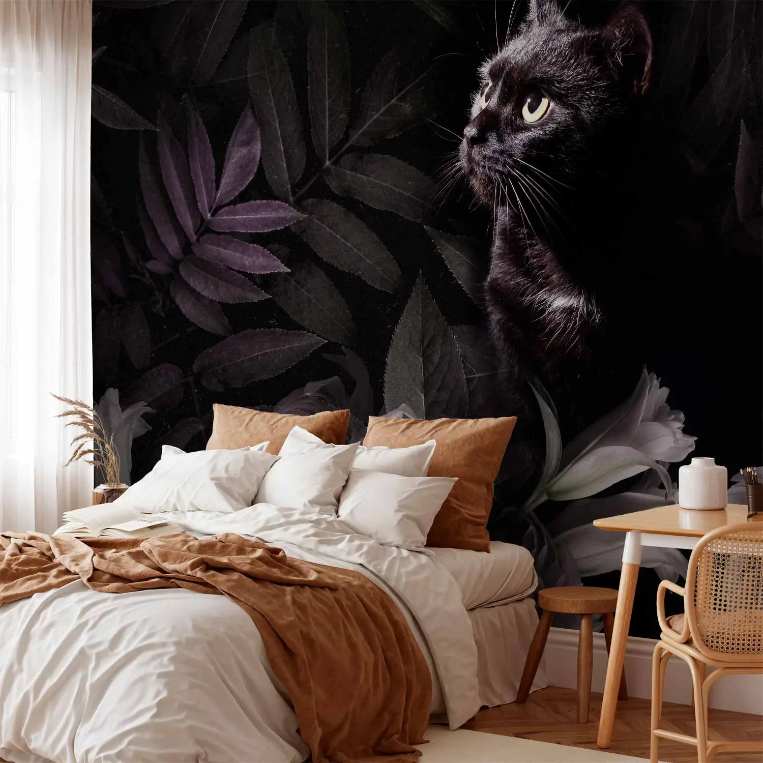 Zwarte Kat Behang