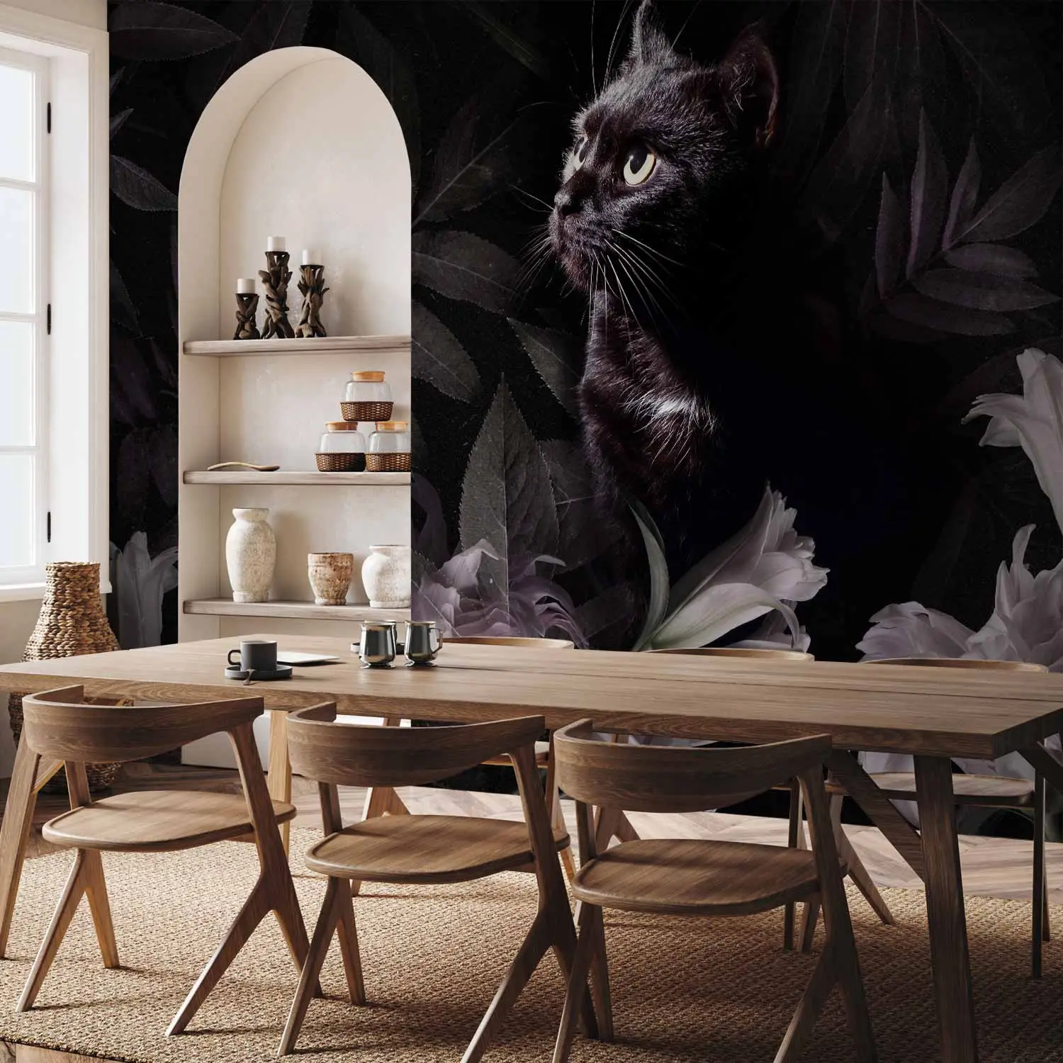Zwarte Kat Behang