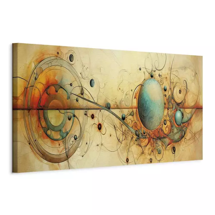 Schilderij Een abstract patroon - een compositie in de stijl van ...