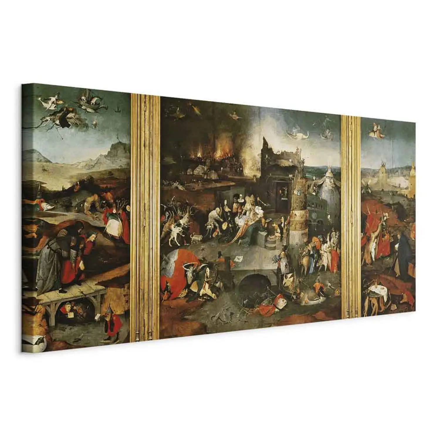 Hieronymus Bosch Temptation The Temptation Of St Anthony, A Triptych