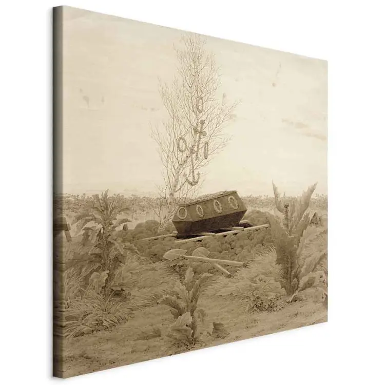 Reproductie schilderij Caspar David Friedrich - Kist op een vers graf ...