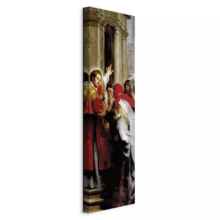 Kunst Reproductie St. Stephen Preaching, from the Triptych of St. Stephen- Peter Paul Rubens ...