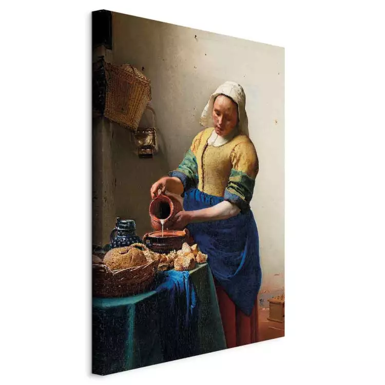 Reproductie schilderij Jan Vermeer - Het melkmeisje- Jan Vermeer - bimago