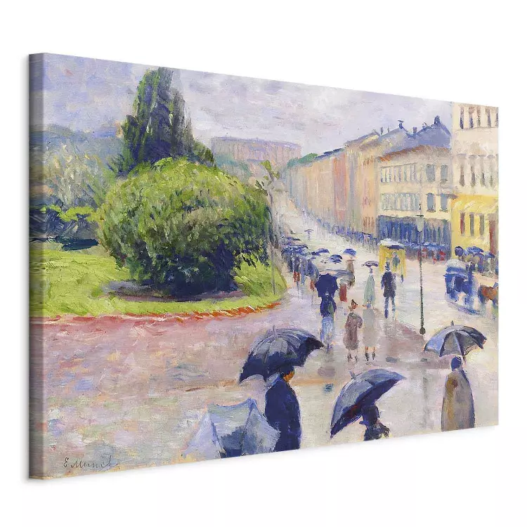Schilderij Edvard Munch - Karl Johan in the Rain- Edvard Munch - bimago
