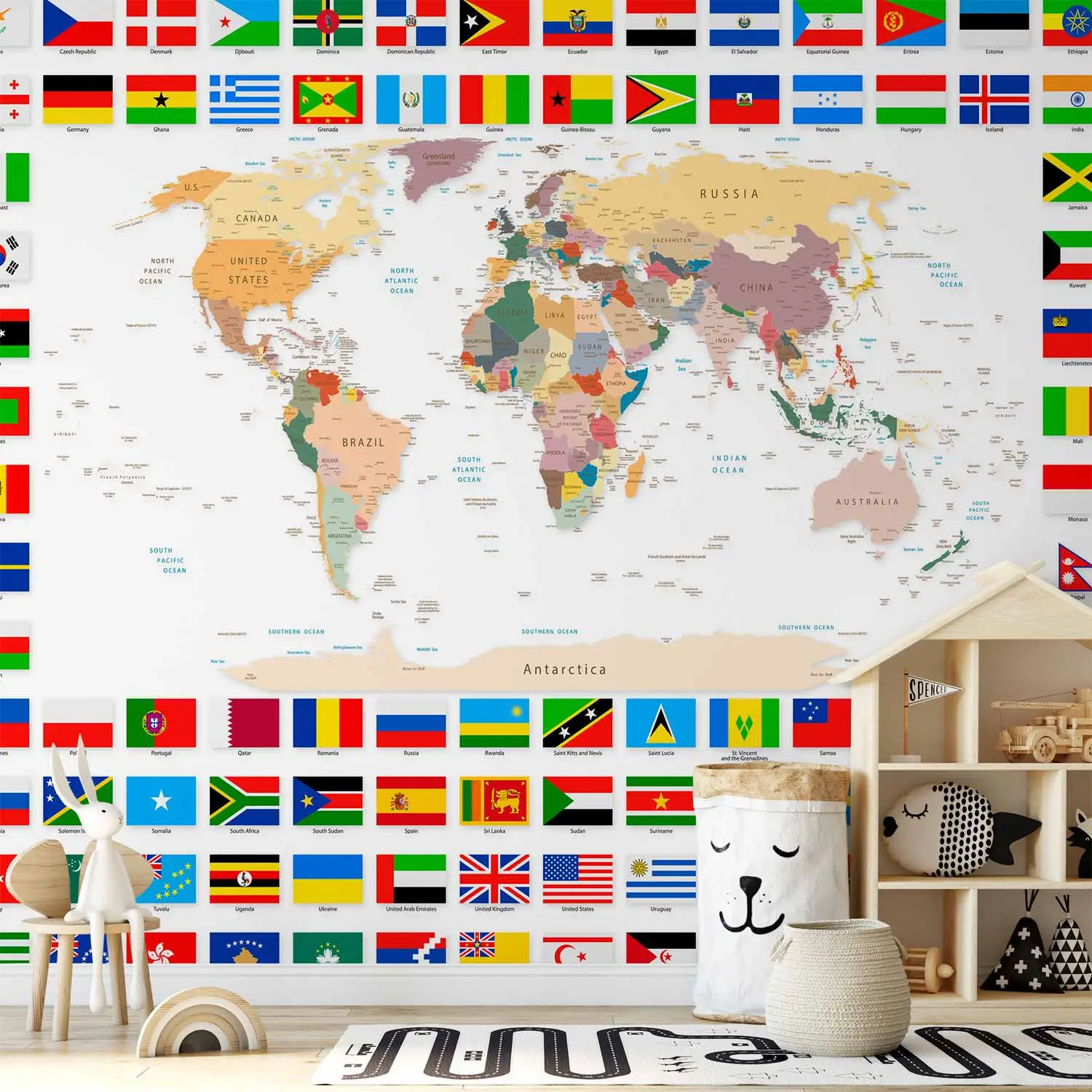 Vlaggen Van De Wereldkaart