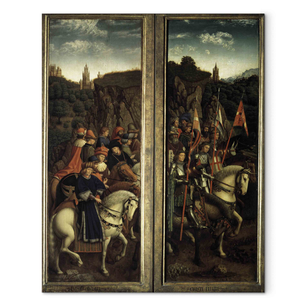 Schilderij Iusti Iudices - Jan van Eyck - Beroemde kunstschilders