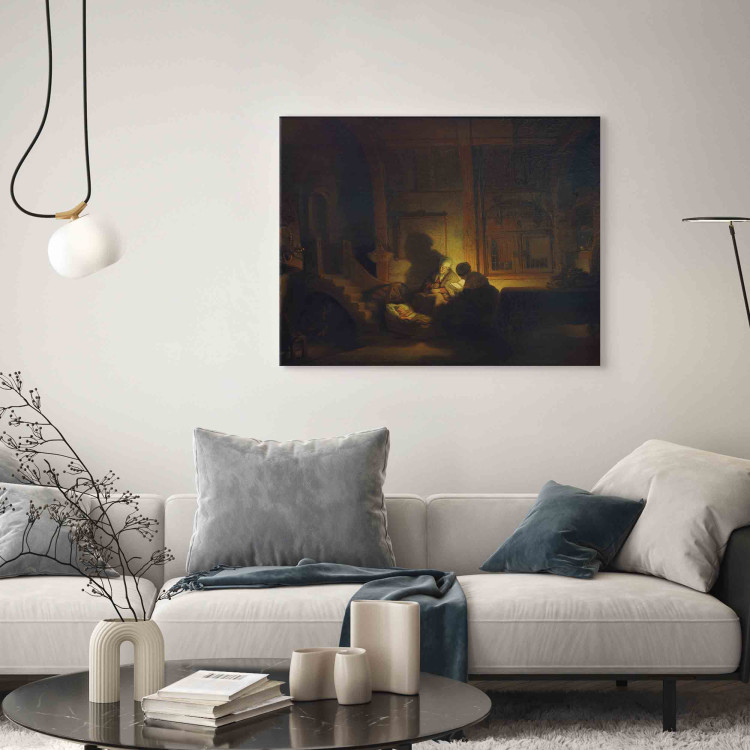 Schilderij The Holy Family - Rembrandt - Beroemde kunstschilders