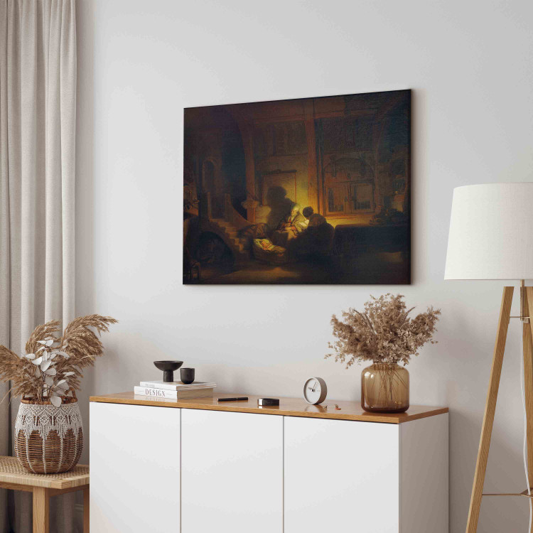 Schilderij The Holy Family - Rembrandt - Beroemde kunstschilders