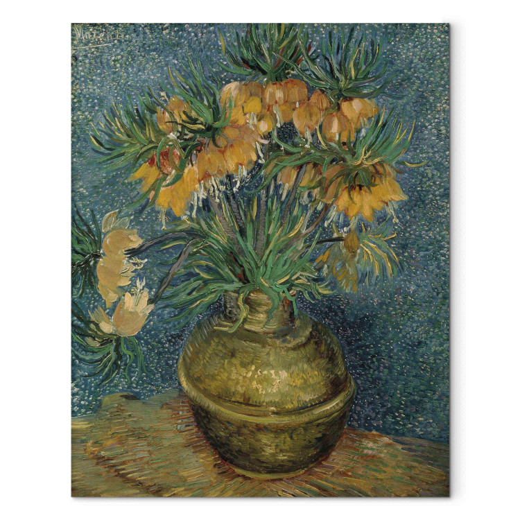 Reproductie schilderij Imperial Fritillaries in a Copper Vase - Vincent ...