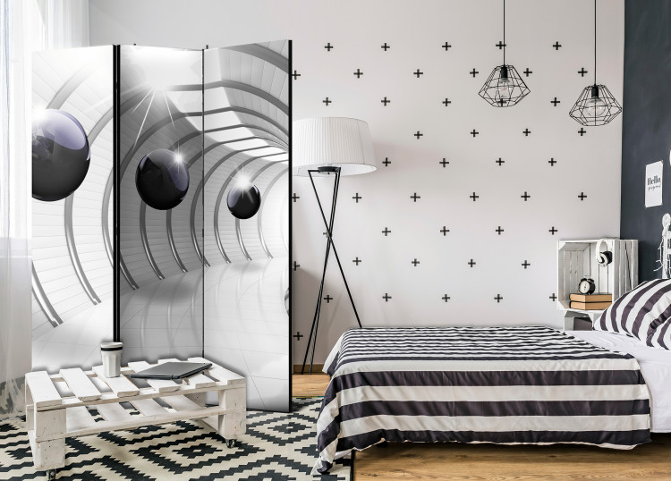 Decoratieve kamerverdelers Futuristische tunnel - abstractie van ...