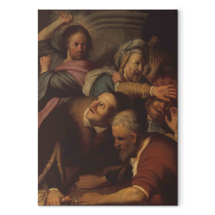 Schilderij Jesus drives out the Moneychangers from the Temple ...