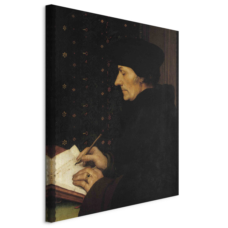 Schilderij Portrait of Desiderius Erasmus - Hans Holbein de Jonge ...